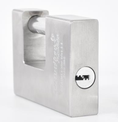 China Rarlux Top Security European Heavy Duty Stainless Steel Padlock Top Security Rectangular Padlock for sale