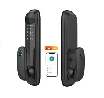 China Smart Electronic Lock Fingerprint Durable Eco-Friendly Anti-Theft Design 5050 Body Aluminum Alloy Tuya Compatible Password for sale