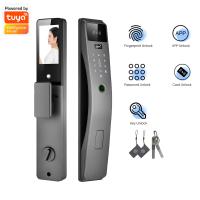 China TUYA WIFI for Face 3D Recognition Durable Aluminum Alloy Smart Door Lock Camera Biometric Fingerprint Key Security Fully for sale