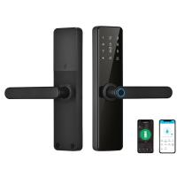 China Rarlux T2 Smart WiFi Digital Lock for Wood Stainless Steel Aluminium Alloy Biometric Fingerprint Tuya App Cloud Storage Grade for sale