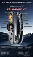 China Factory Selling Durable Anti-Theft Smart Fingerprint & WiFi 3D Face Recognition Door Lock with Key for sale