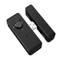China Home Security WIFI Tuya APP Smart Glass Door Lock with Fingerprint Password Card Key Unlock for Home System for sale