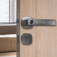 China Tuya Smart Lock Fingerprint Password Key Durable Aluminum Alloy Construction Auto Lock Easy Installation Door Lock for sale