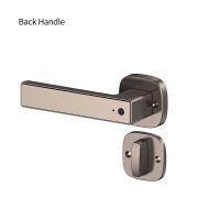 China Tuya Smart Lock Fingerprint Electronic Keypad Entry Aluminum Alloy Royal Gold Color Durable Auto-locked Door Handle Smart for sale