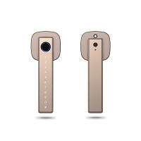 China Tuya Smart Lock Fingerprint Electronic Keypad Entry Aluminum Alloy Royal Gold Color Durable Auto-locked Door Handle Smart for sale