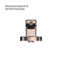 China Tuya Smart Lock Fingerprint Electronic Keypad Entry Aluminum Alloy Royal Gold Color Durable Auto-locked Door Handle Smart for sale