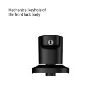 China Tuya Smart Lock HL50 Matte Black Aluminum Alloy Durable Electronic Keypad Entry Fingerprint Password Card & for for Door for sale
