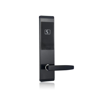 China Hot Selling Waterproof Polished Stainless Steel Smart Hotel Lock with Card & Key Unlock Portable Door Lock RF2020 for sale