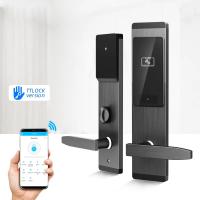 China Hot Selling Waterproof Polished Stainless Steel Smart Hotel Lock with Card & Key Unlock Portable Door Lock RF2020 for sale