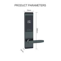 China Hot Selling Waterproof Polished Stainless Steel Smart Hotel Lock with Card & Key Unlock Portable Door Lock RF2020 for sale