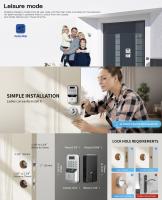 China Palm Vein Smart Lock Zinc Alloy Durable Tuya for Fingerprint Deadbolt Door Lock One-Time Code Waterproof Anti-Peeping Easy for sale