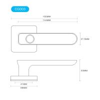 China Digital Passcode Fingerprint Smart Lock Zinc Alloy Matte Black Door Handle Scan Card Key Unlock Tuya for Anti-Theft for for sale
