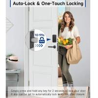 China Electronic Keypad Entry Aluminum Alloy Front Door Anti Peeking Auto Lock Password Smart Deadbolt Door Lock RARLUX K6 for sale
