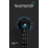 China Smart Digital Electronic Security Fingerprint Door Lock for  Card and Passcode Unlock with Smart Lock and Door Handle for sale