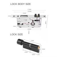 China Smart Digital Electronic Security Fingerprint Door Lock for  Card and Passcode Unlock with Smart Lock and Door Handle for sale