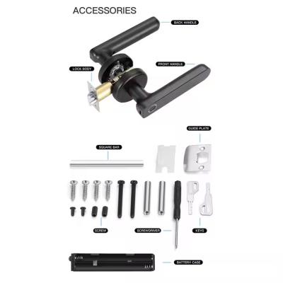 China TT Lock RARLUX CJ001 App-Controlled Smart Door Lock Aluminum Alloy Construction Durable Build Fingerprint Key Card Digital for sale