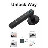 China TT Lock RARLUX CJ001 App-Controlled Smart Door Lock Aluminum Alloy Construction Durable Build Fingerprint Key Card Digital for sale