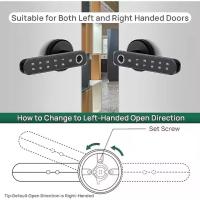 China TT Lock RARLUX CJ001 App-Controlled Smart Door Lock Aluminum Alloy Construction Durable Build Fingerprint Key Card Digital for sale