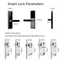China Smart Home Security Aluminum Alloy Electric Door Lock with Durable Waterproof Design WIFI & TT APP Fingerprint Key Access for sale