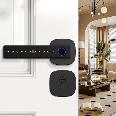 China Tuya  Smart Lock Electronic Keypad Entry Door Auto Lock Password Smart Handle Fingerprint Door Lock for sale