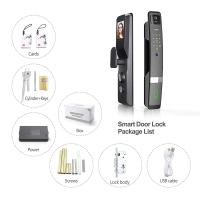 China 2024 Latest 3D Face Recognition Smart Finger Print Padlock Lock Security Smart WiFi Automatic Door Lock Smart Padlock for sale