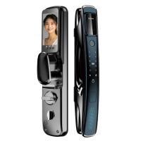 China Smart WiFi Zinc Alloy Fingerprint & 3D Face Recognition Anti-Theft Door Lock with Key Password Unlock and IPS Screen for sale