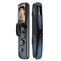 China Smart WiFi Zinc Alloy Fingerprint & 3D Face Recognition Anti-Theft Door Lock with Key Password Unlock and IPS Screen for sale