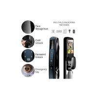 China Smart WiFi Zinc Alloy Fingerprint & 3D Face Recognition Anti-Theft Door Lock with Key Password Unlock and IPS Screen for sale