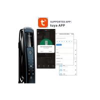 China Smart WiFi Zinc Alloy Fingerprint & 3D Face Recognition Anti-Theft Door Lock with Key Password Unlock and IPS Screen for sale