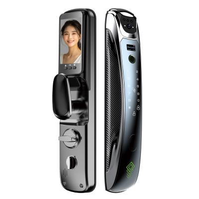 China Smart Fingerprint & 3D Face Recognition WiFi Padlock with Key Access Aluminum Alloy Security Door Lock for sale