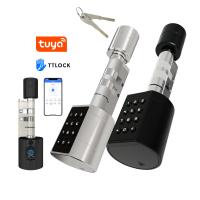 China European Door Lock Cylinder Smart Lock TT Lock RARLUX LVD11 App Unlock Durable Key Fingerprint/Card/APP Home Use for sale