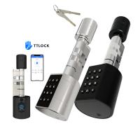 China TTLock RARLUX LVD11 Smart Door Lock Cylinder TT Lock App Unlock Anti-Theft Easy Installation Anti-Rust Multi-Color Home/Office for sale