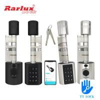 China TTLock RARLUX LVD11 Smart Door Lock Cylinder TT Lock App Unlock Anti-Theft Easy Installation Anti-Rust Multi-Color Home/Office for sale