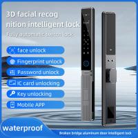 China Home Safety Face ID Tuya WiFi Fingerprint Key Smart Lock with Aluminum Alloy Material for sale