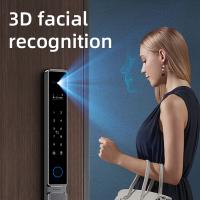 China Home Safety Face ID Tuya WiFi Fingerprint Key Smart Lock with Aluminum Alloy Material for sale