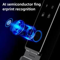China Home Safety Face ID Tuya WiFi Fingerprint Key Smart Lock with Aluminum Alloy Material for sale