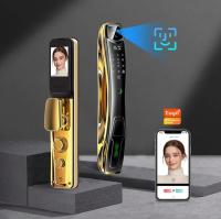 China Smart Fingerprint Door Lock with Anti-Theft Tuya WiFi Key NFC Face ID Password & Card Unlock for sale