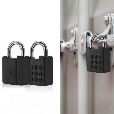 China IP67 Waterproof Eco-Friendly Security Smart Fingerprint Padlock Zinc Alloy+ABS for Fingerprint Password with 20 Fingerprints for sale