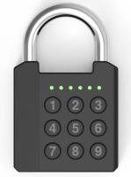 China IP67 Waterproof Eco-Friendly Security Smart Fingerprint Padlock Zinc Alloy+ABS for Fingerprint Password with 20 Fingerprints for sale