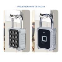 China IP67 Waterproof Eco-Friendly Security Smart Fingerprint Padlock Tuya App for School Locker Zinc Alloy+ABS 304 Stainless Steel for sale