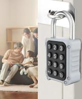 China IP67 Waterproof Eco-Friendly Security Smart Fingerprint Padlock Tuya App for School Locker Zinc Alloy+ABS 304 Stainless Steel for sale