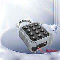 China IP67 Waterproof Eco-Friendly Security Smart Fingerprint Padlock Tuya App for School Locker Zinc Alloy+ABS 304 Stainless Steel for sale