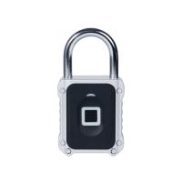 China IP67 Waterproof Eco-Friendly Security Smart Fingerprint Padlock Zinc Alloy+ABS Tuya App Compatible 304 Stainless Steel Shackle for sale