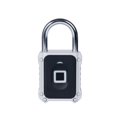 China IP67 Waterproof Eco-Friendly Security Smart Fingerprint Padlock Zinc Alloy+ABS Tuya App Compatible 304 Stainless Steel Shackle for sale