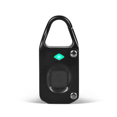 China Hot Selling RARLUX DBX80 Zinc Alloy Durable Fingerprint Padlock Hardened Shackle Travel Luggage Security Gym/School Lockers for sale