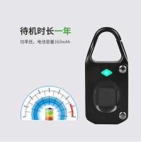 China Hot Selling RARLUX DBX80 Zinc Alloy Durable Fingerprint Padlock Hardened Shackle Travel Luggage Security Gym/School Lockers for sale