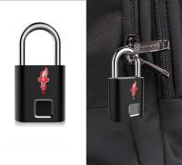 China Hot Selling Durable Biometric 10 Fingerprints TSA Smart Fingerprint Padlock Custom Luggage Security with Travel Luggage for sale