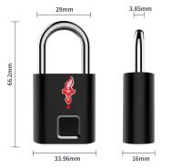 China Hot Selling Durable Biometric 10 Fingerprints TSA Smart Fingerprint Padlock Custom Luggage Security with Travel Luggage for sale