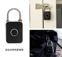 China Biometric Fingerprint Smart Electronic Portable Zinc Alloy Hardened Shackle Temperature Resistant 110g Lightweight Security for sale