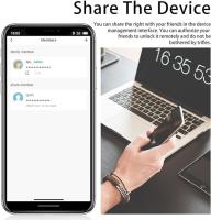 China IP67 Waterproof USB Rechargeable Security Smart Fingerprint Padlock Zinc Alloy+ABS 304 Stainless Steel Shackle Eco-Friendly Tuya for sale